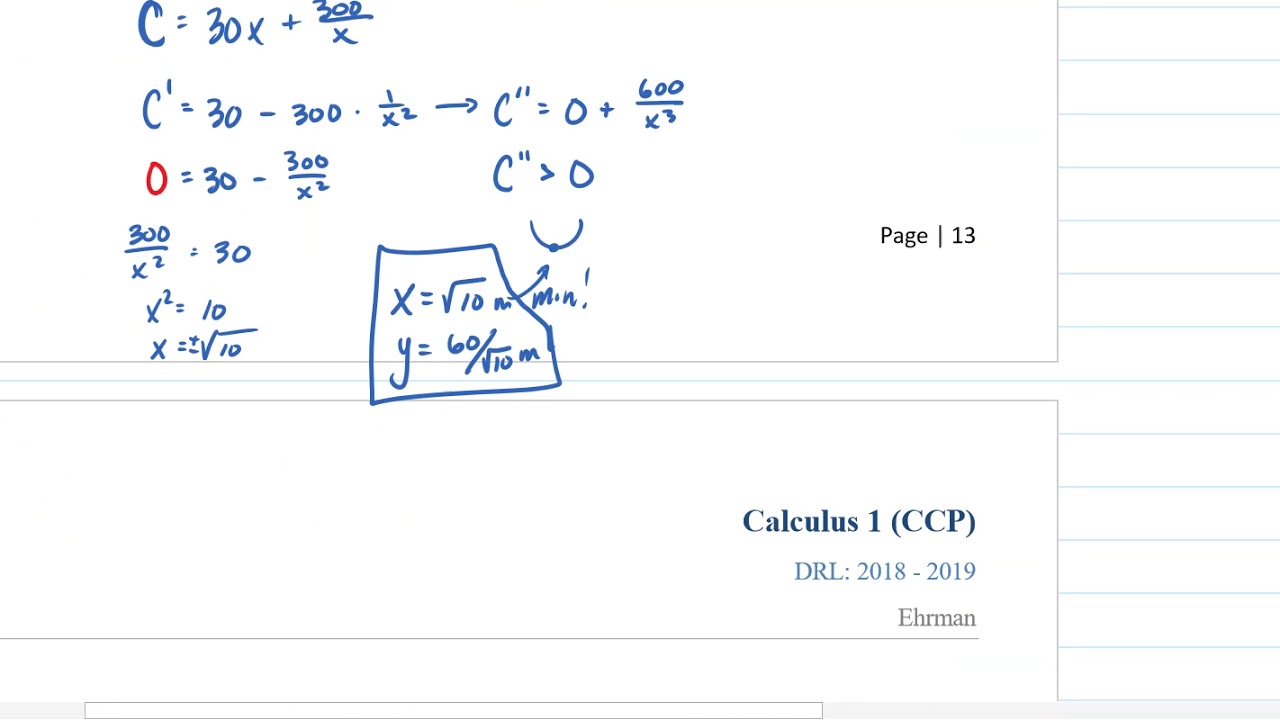 Calc Final Exam Review 8 - YouTube