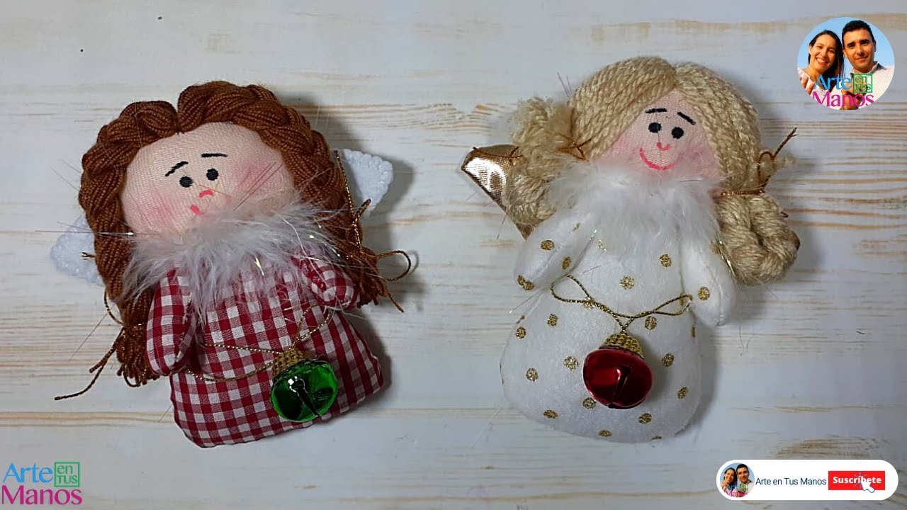 🔴Cómo Hacer ANGELITOS DECORATIVOS en Tela, Fácil con Arte en Tus Manos ...