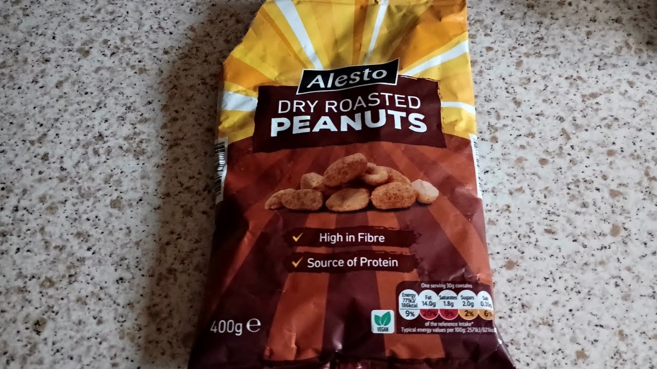 Lidl 💩💩💩💩💩 Alesto Dry Roasted Peanuts Snacks Food Review £1.35 400g ...