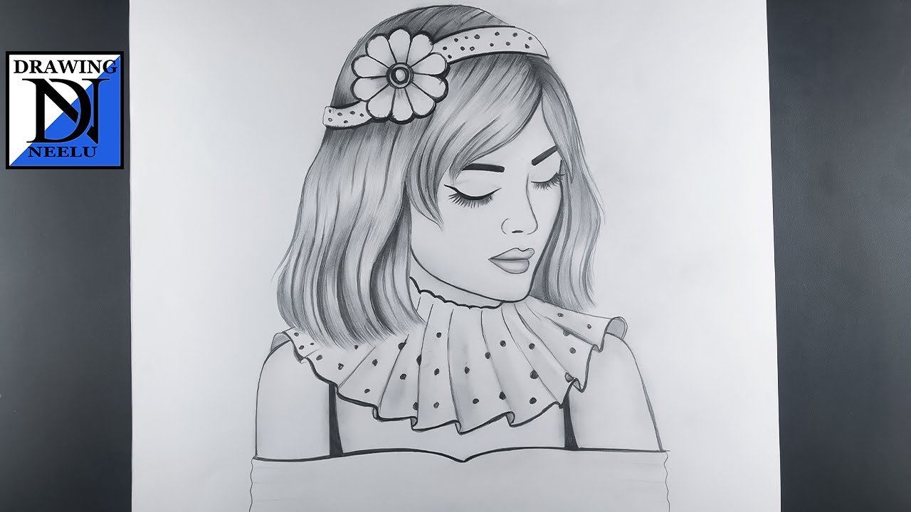 Easy drawing girl || Easy drawing for girls || Drawing for girls easy ...