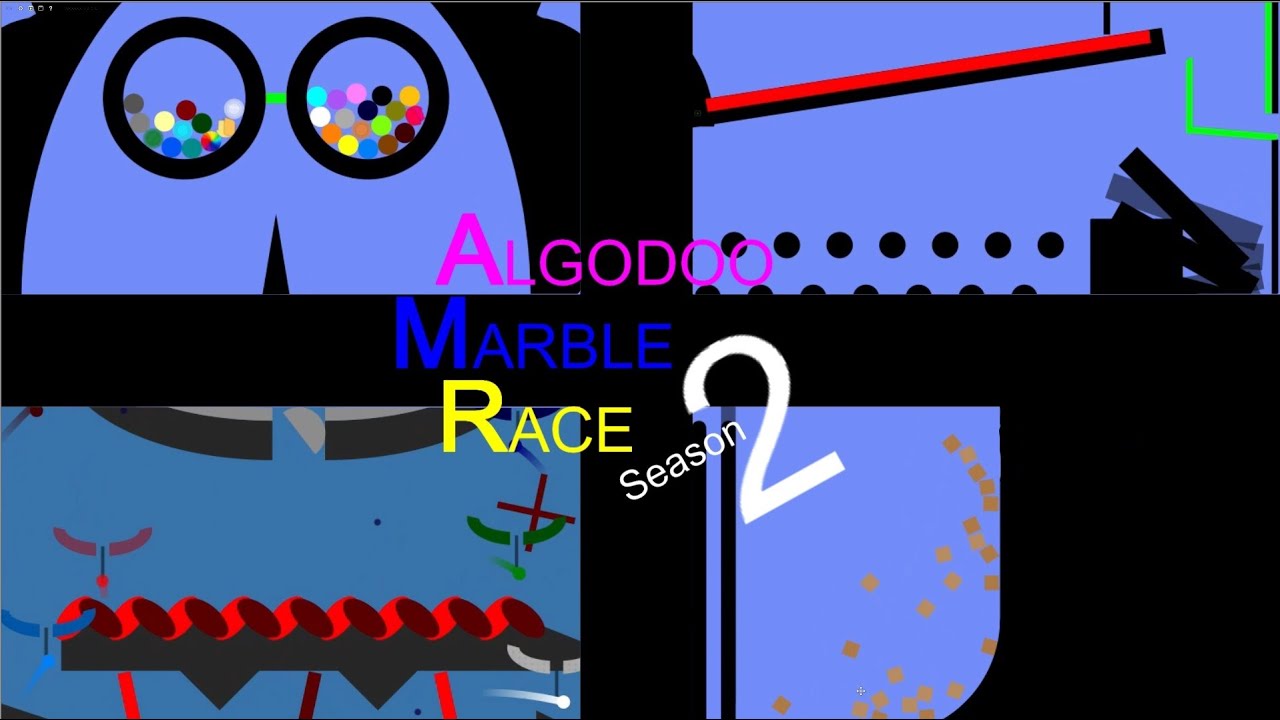Algodoo Marble Race - Season 2 - Part 1 - Split - YouTube