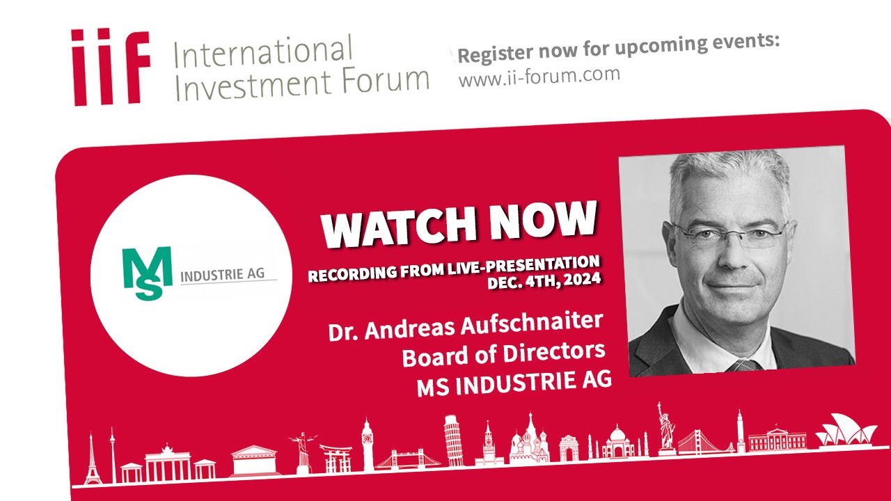 13. IIF - MS Industrie AG - YouTube