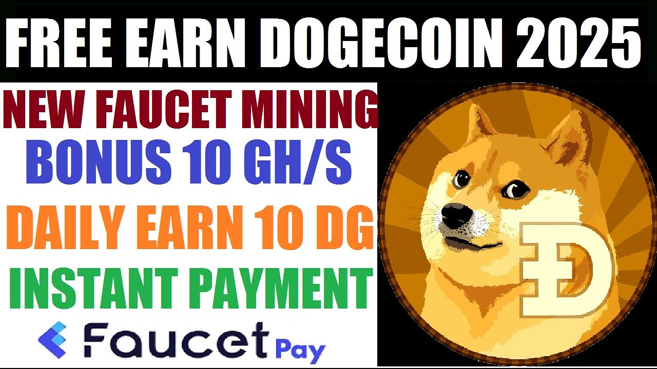 Mine DOGECOIN For FREE || New Doge Coin Faucet Mining Site 2025 ...