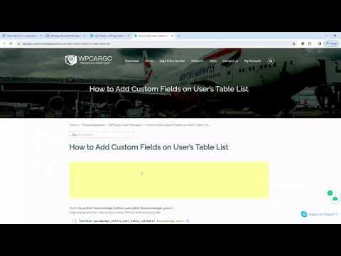 How to Add Custom Fields on User’s Table List - YouTube