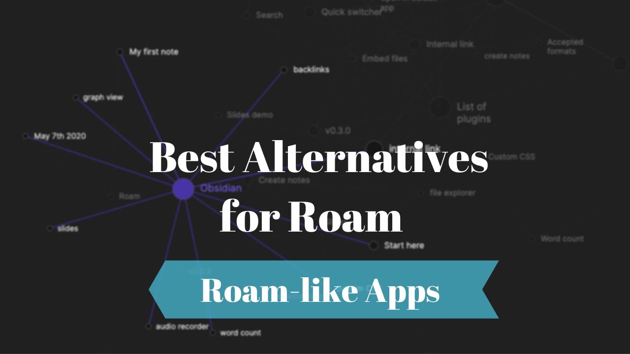 Best Roam Research Alternative Apps - YouTube