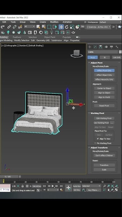 💻Cómo cambiar el Punto de PIVOTE/GIZMO en 3ds Max? | TUTORIAL EXPRESS (ArchViz) 🖱 - YouTube
