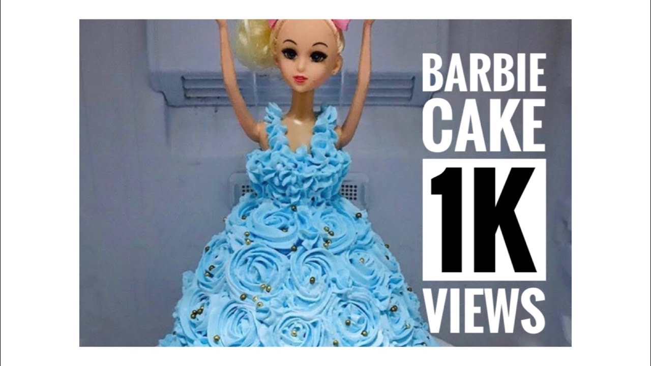 🎂BARBIE CAKE🎂1 KG RECIPE🎂VANILA SPONGE🎂EASY AT HOME🏡YUMMY😋 ...