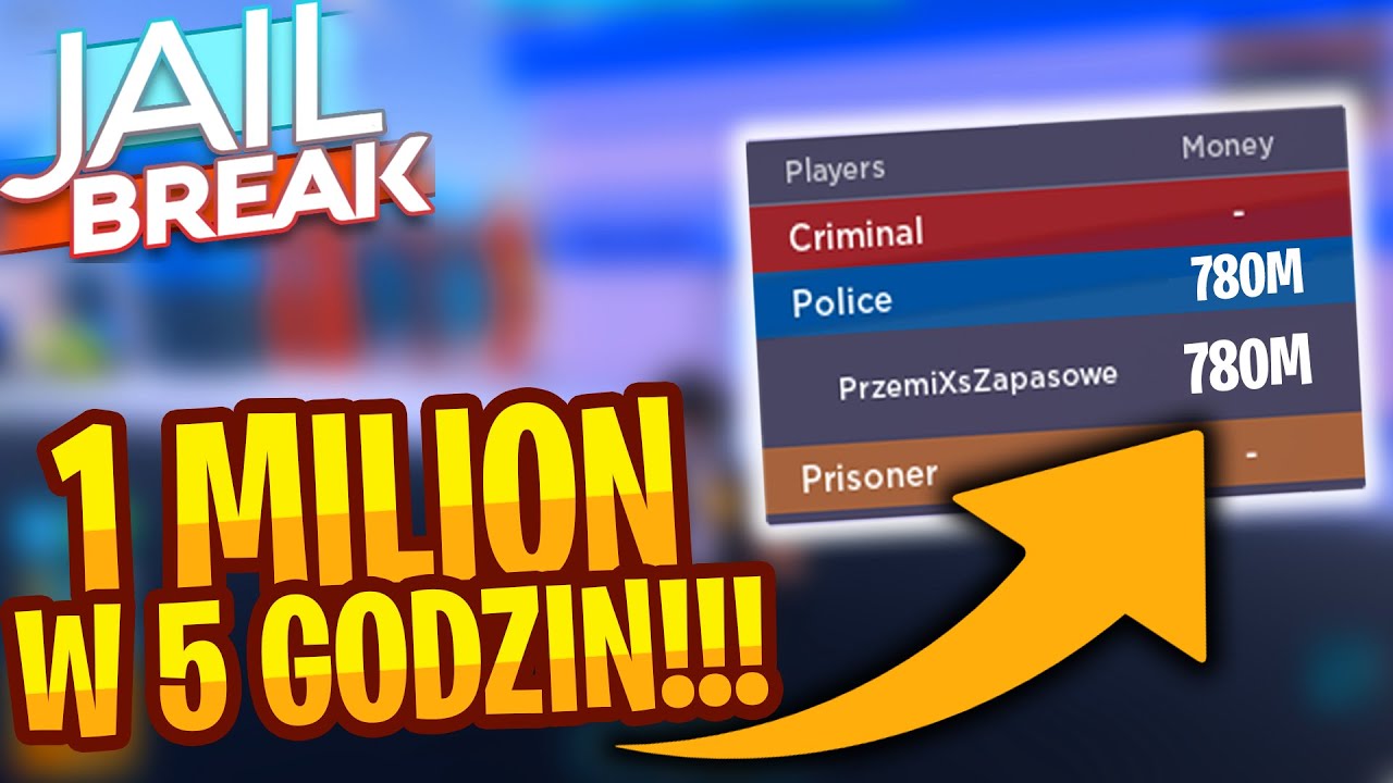 🤑JAK SZYBKO ZARABIAĆ W JAILBREAK! 💰 200k w 1H?! | Roblox Jailbreak ...