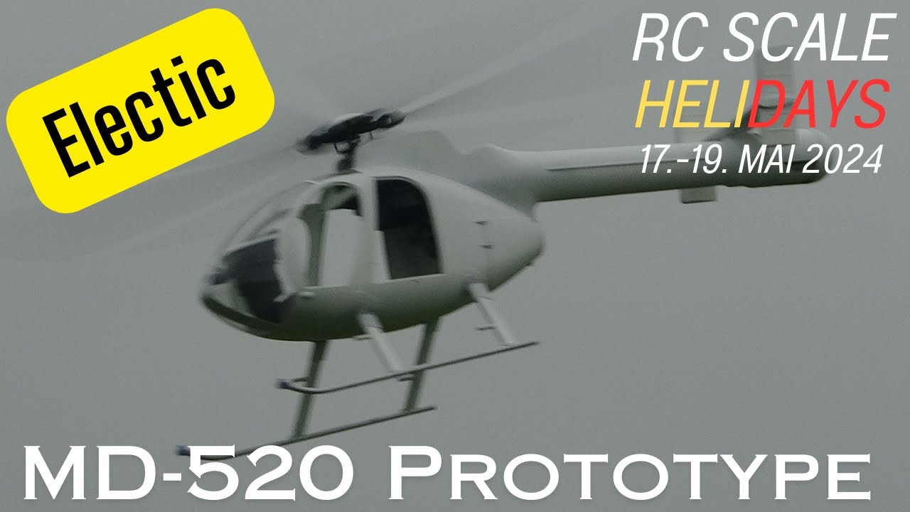 RC PROTOTYPE ELECTRIC MD520 NOTAR (RC Scale Helicopter Show 2024) - YouTube