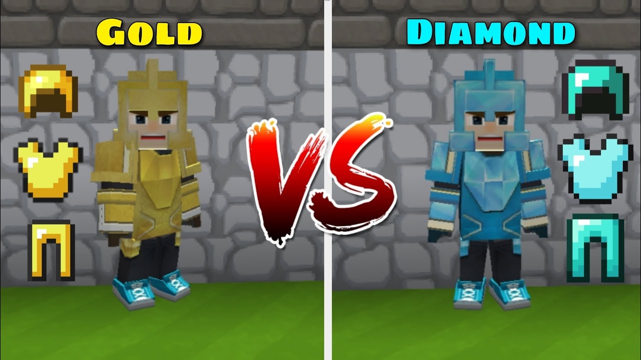 GOLD ARMOR vs DIAMOND ARMOR in Jailbreak Blockmango - YouTube