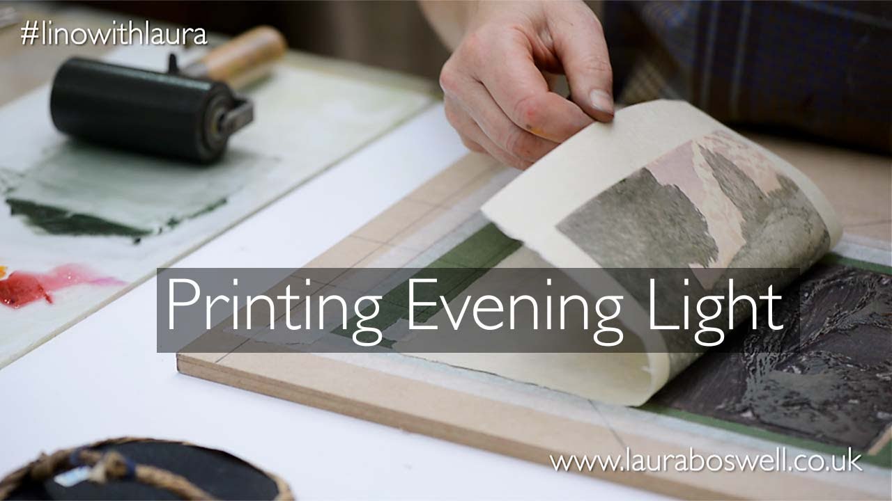 Multi block Lino Print with Laura Episode 22 - Printing Lino Multiblock ...
