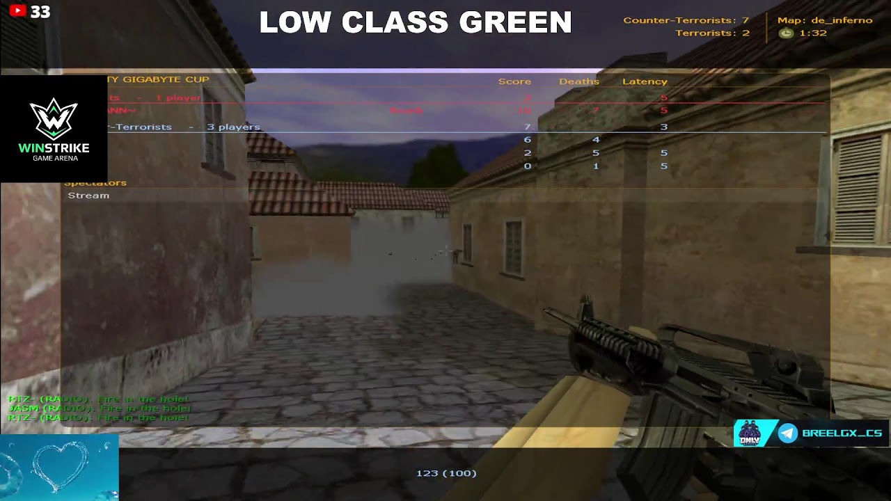 ONLY GAMERS | LOW CLASS GREEN | WINSTRIKE GAME ARENA | CS 1.6 - YouTube