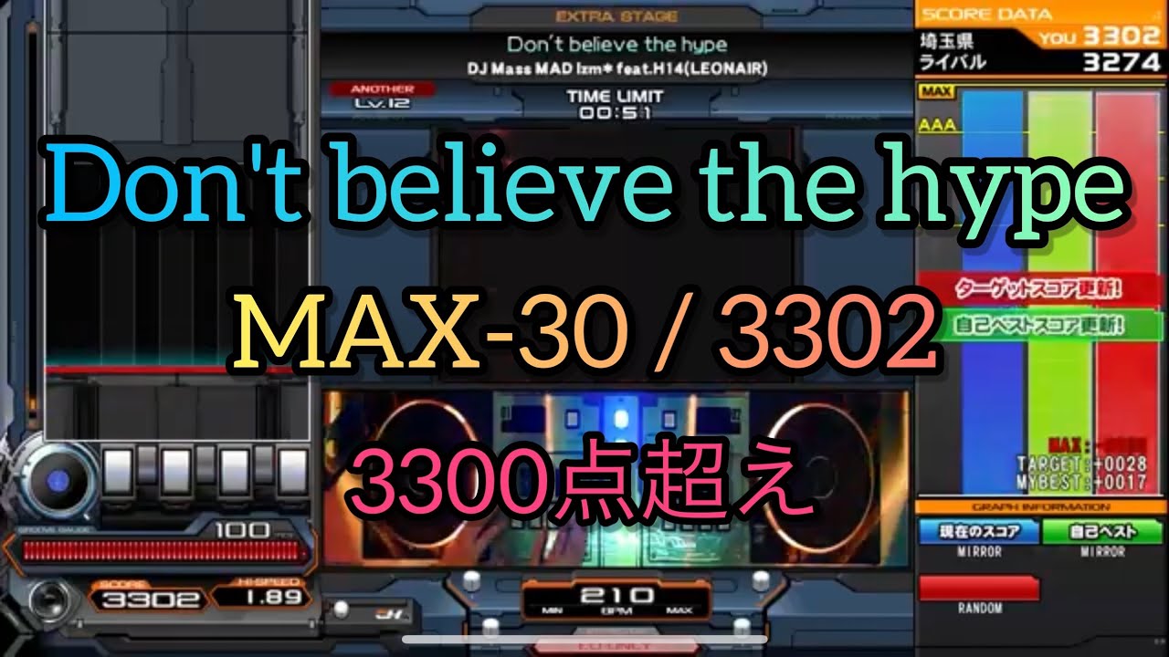【3300点超え】Don't believe the hype(SPA)/3302/MAX-30【JAEPO2023 Special ...
