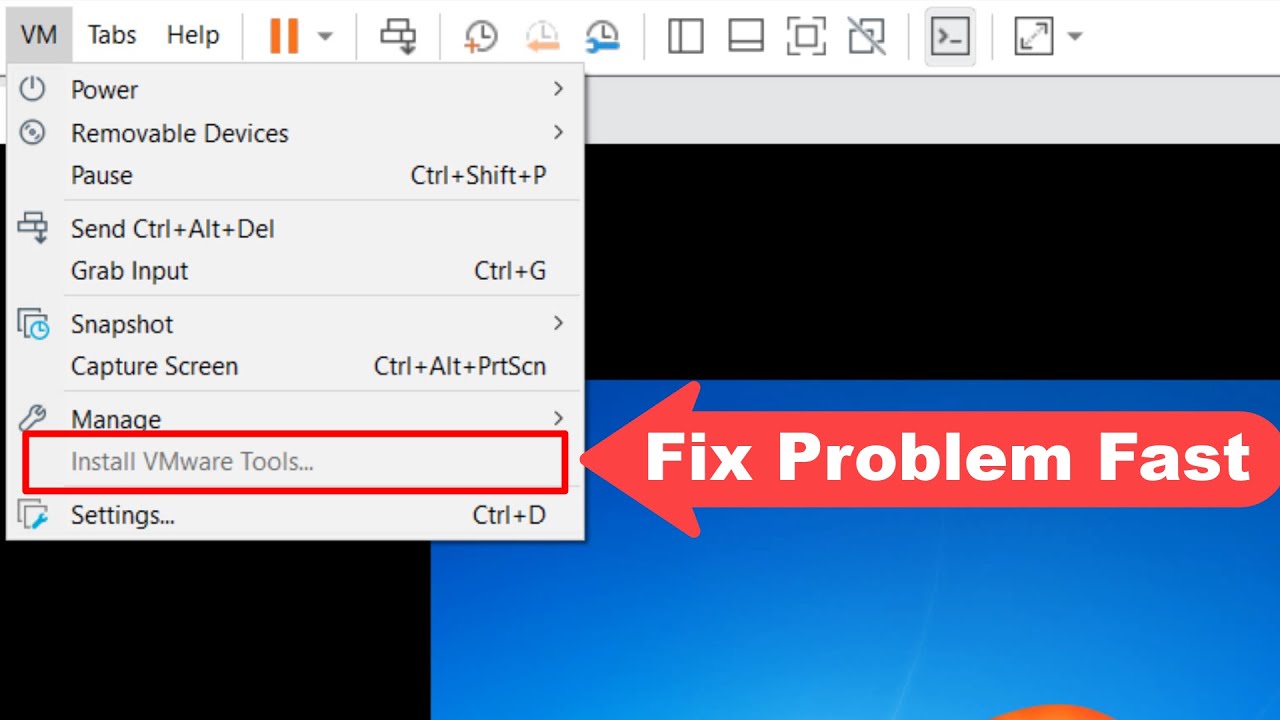 How to install VMware tools if option not Clickable |Install VMware ...