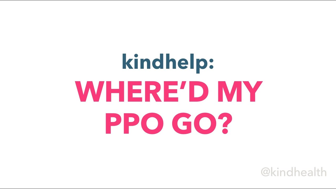 Where'd my PPO go? - YouTube