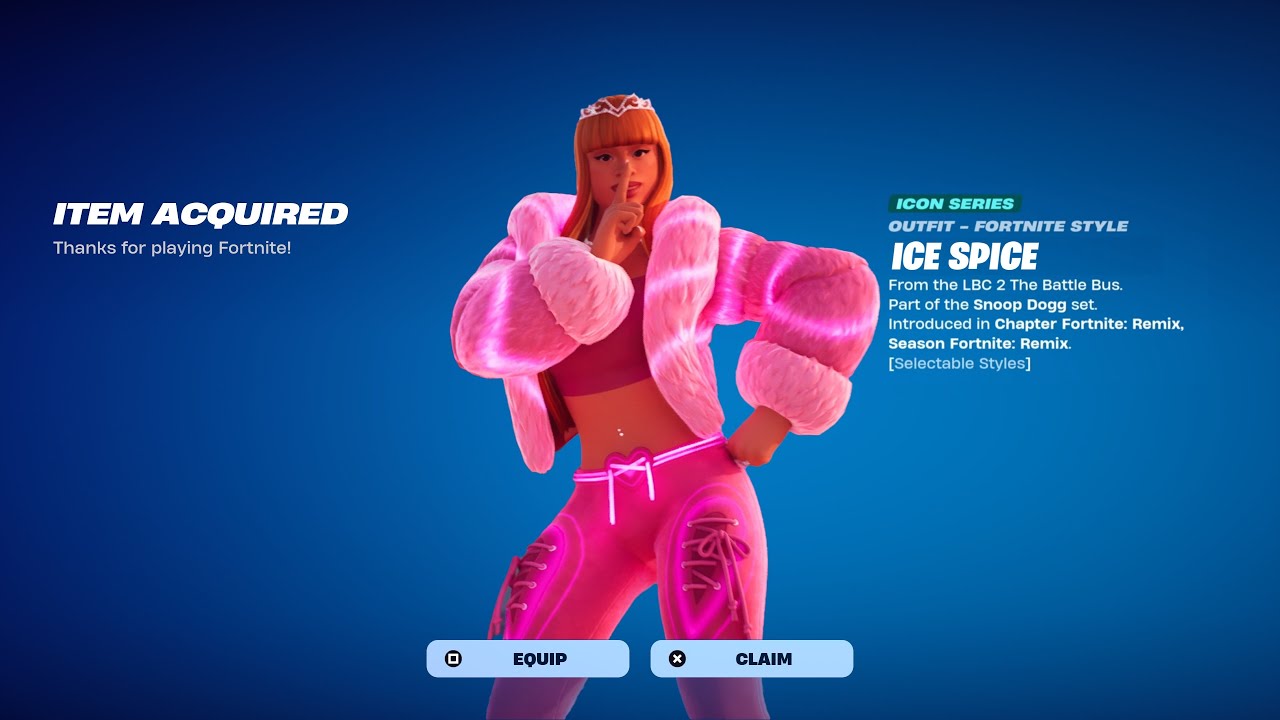 How To Get The Ice Spice Skin in Fortnite! (Release Date) - YouTube