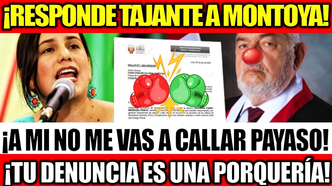 VERÓNIKA MENDOZA RESPONDE TAJANTE A JORGE MONTOYA: "A MI NO ME VAS A CALLAR PAYASO" - YouTube