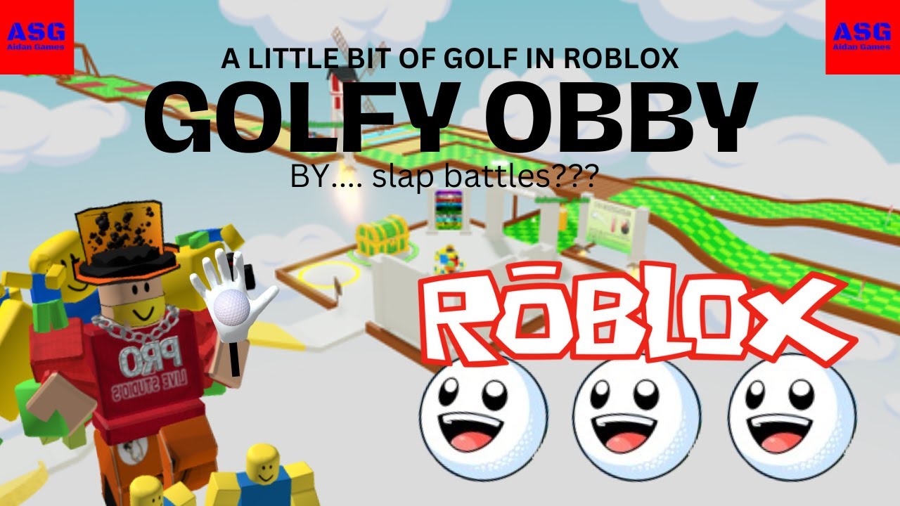 PLAYING GOLFY OBBY...by slap battles :) - YouTube