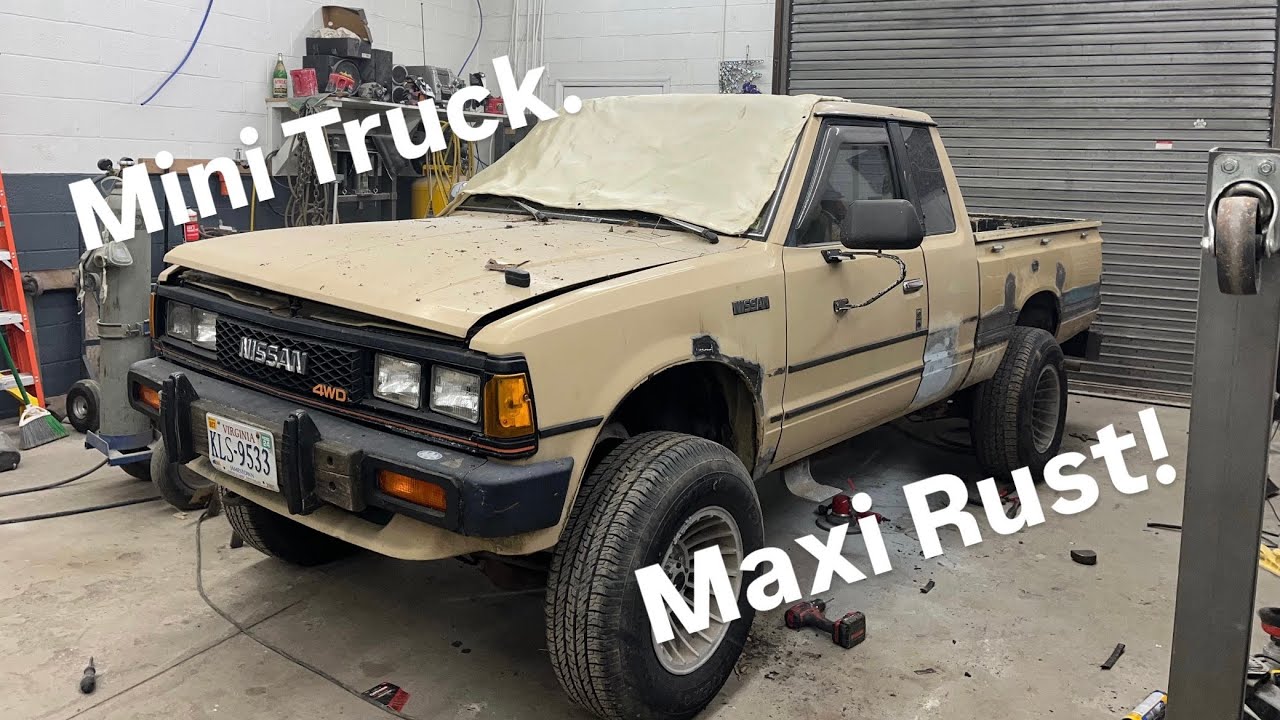 Nissan Mini Truck. Making Patch Panels. Rust Repair. Day Job 2. - YouTube