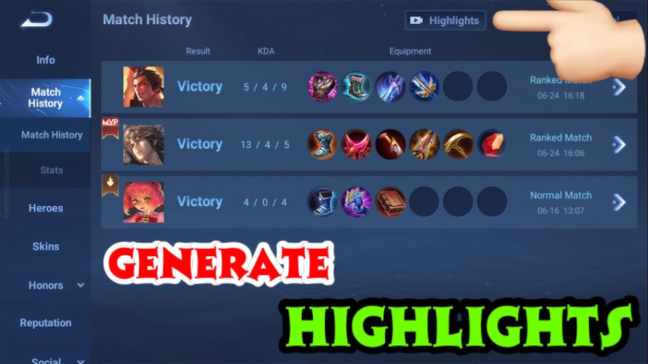 How To Activate Highlights in Honor of Kings - YouTube