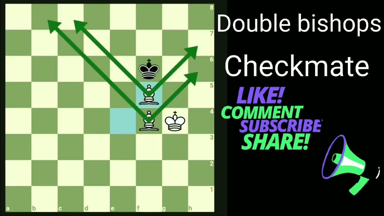 how to checkmate with 2 Bishops #chess - YouTube
