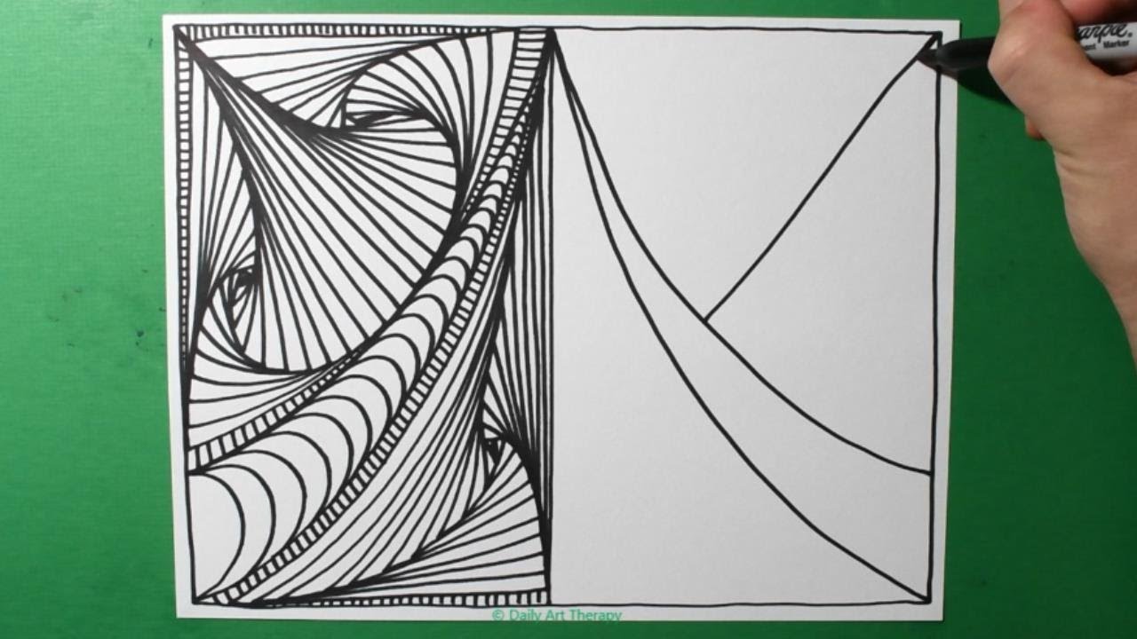 Daily Line Illusion #356 / Relaxing Symmetry Pattern in 3D / Satisfying ...