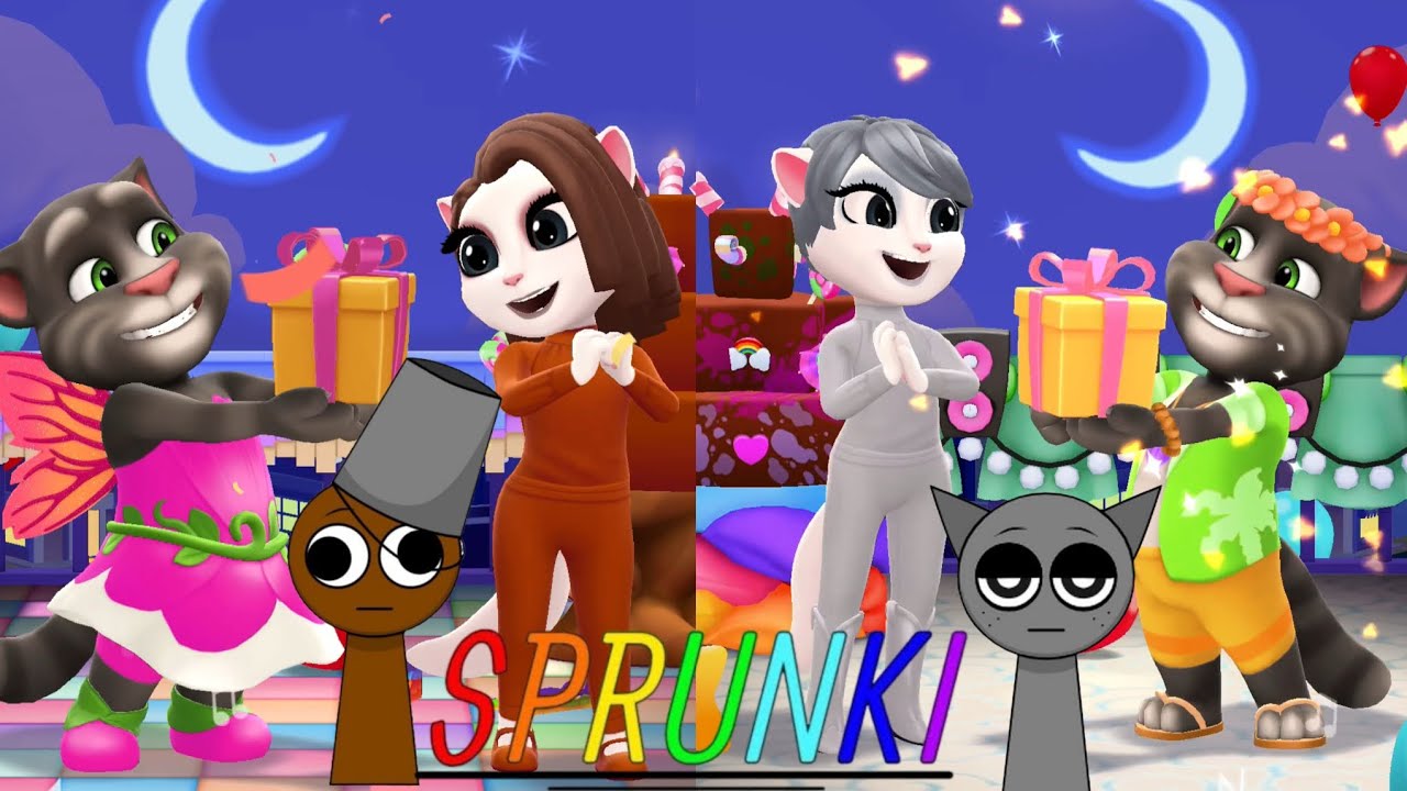 🎭 SPRUNKI INCRADIBOX ANGELA | Brud vS Grey Sprunki With Tom| New Update ...