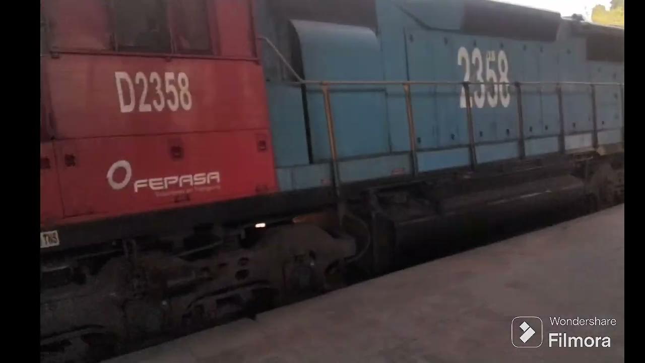 Fepasa "Andino" EMD SD39-M D-2358 Pasando Por Estacion Calera (RESUBIDO) - YouTube
