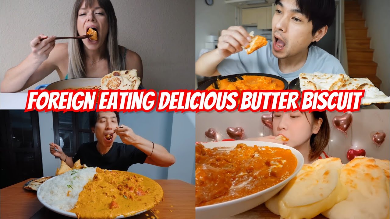 foreign eating butter chicken 🐔🍗 - YouTube