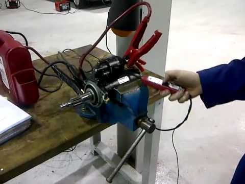 Starter motor testing - YouTube