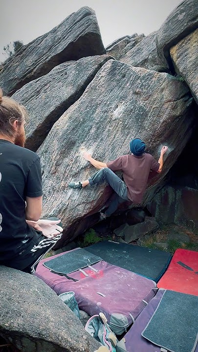 The Terrace 7C Flash - Burbage bouldering #bouldering #climbing - YouTube