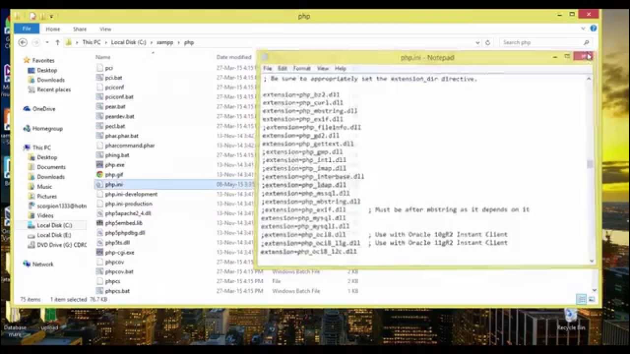Tutorial:Connect Oracle Database and PHP, using XAMPP - YouTube