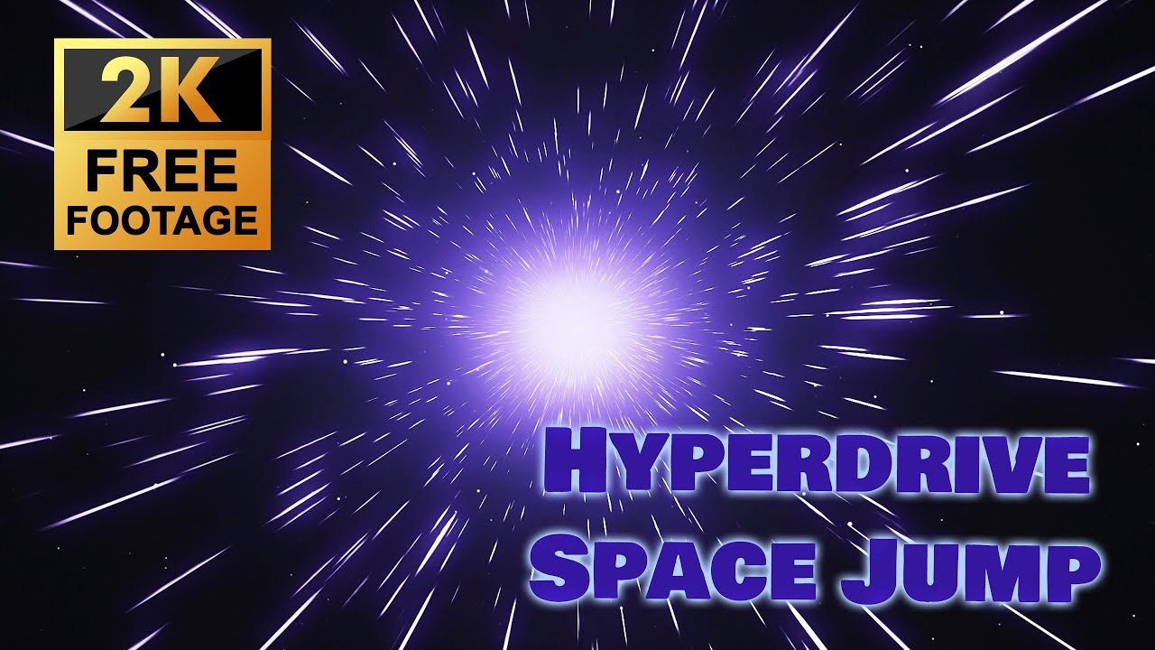 2K Hyperdrive Space Jump | Free Background Footage - YouTube