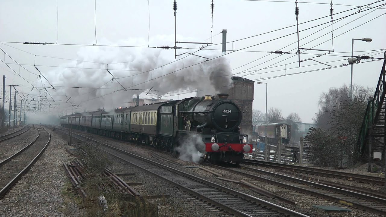 6024 KE1passing southall steam depot - YouTube