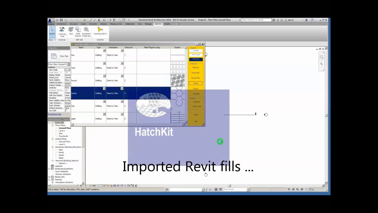 Importing .PAT fills to Revit - YouTube