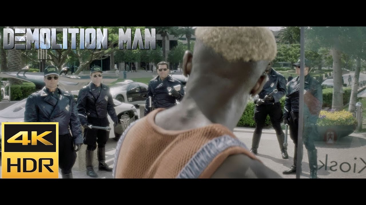 Demolition Man (1993) - Phoenix vs. Cops - YouTube
