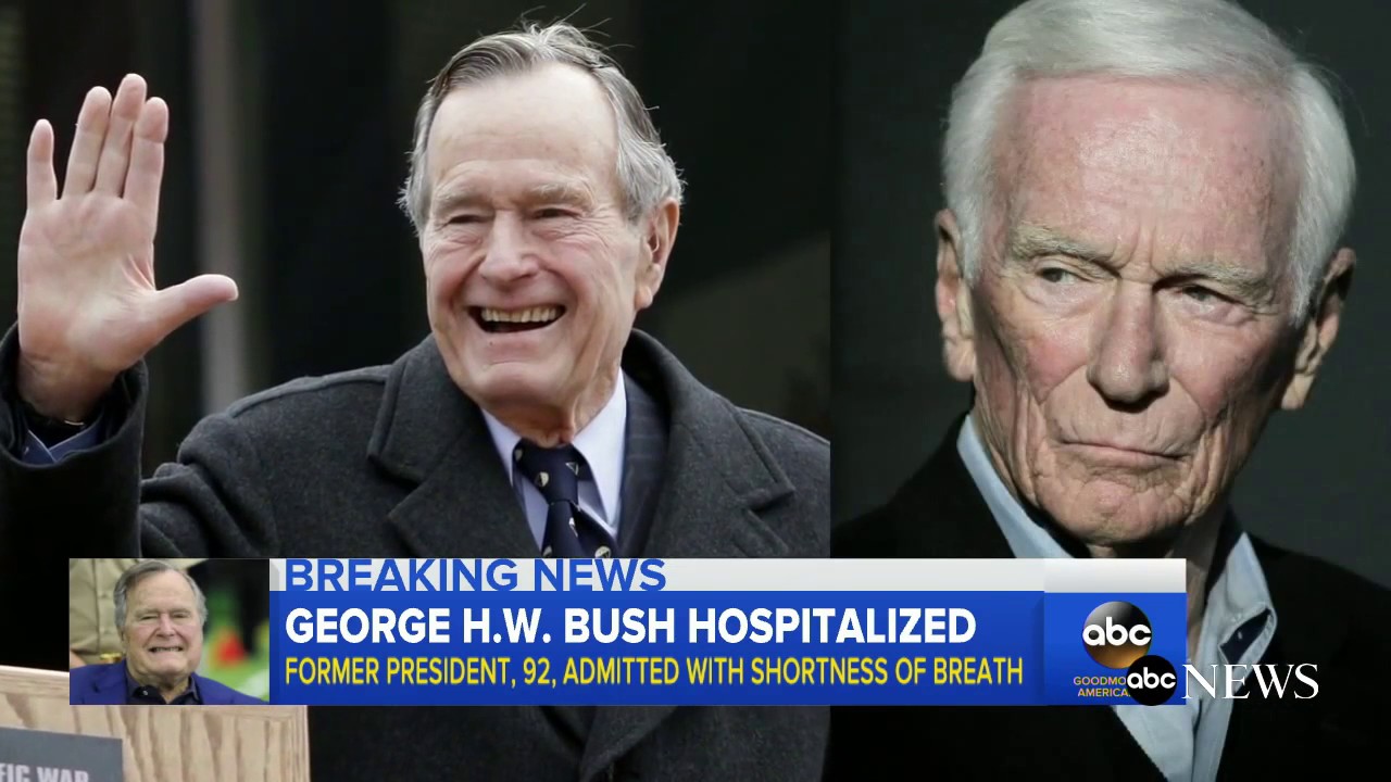 President George H. W. Bush Hospitalized - YouTube