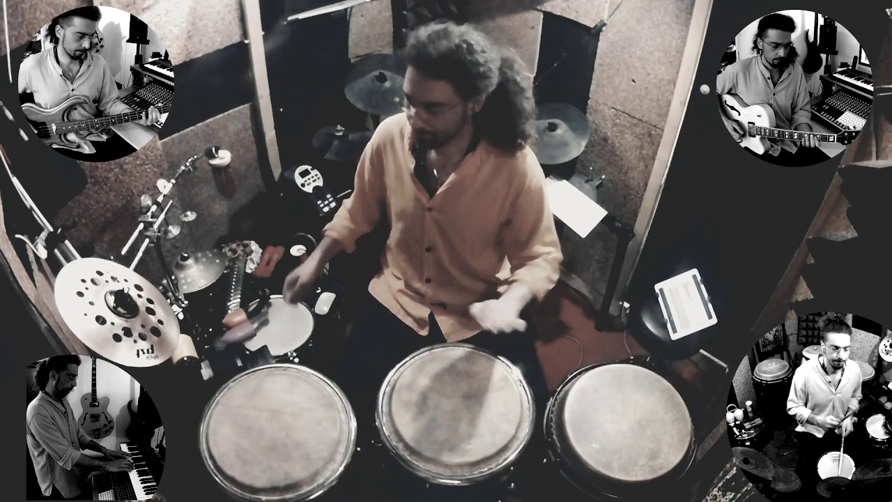 My multi percussion set - Afro Beat Funky Percussion Grooves - some ...