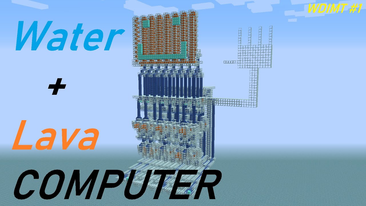 The Friendly Minecraft Water and Lava Computer - YouTube