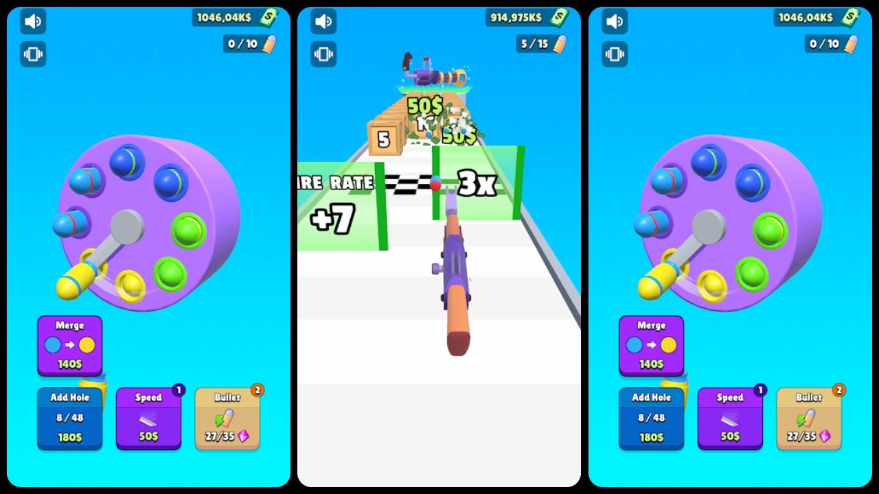 Bullet Slice Gameplay Android - YouTube