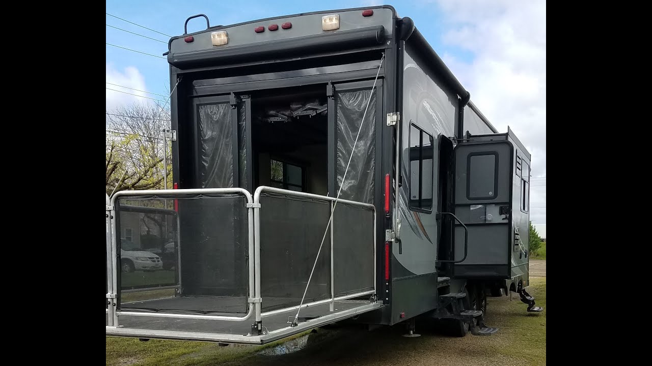 2014 Heartland RVs Cyclone 4000 HD Fifth Wheel Toy Hauler - YouTube