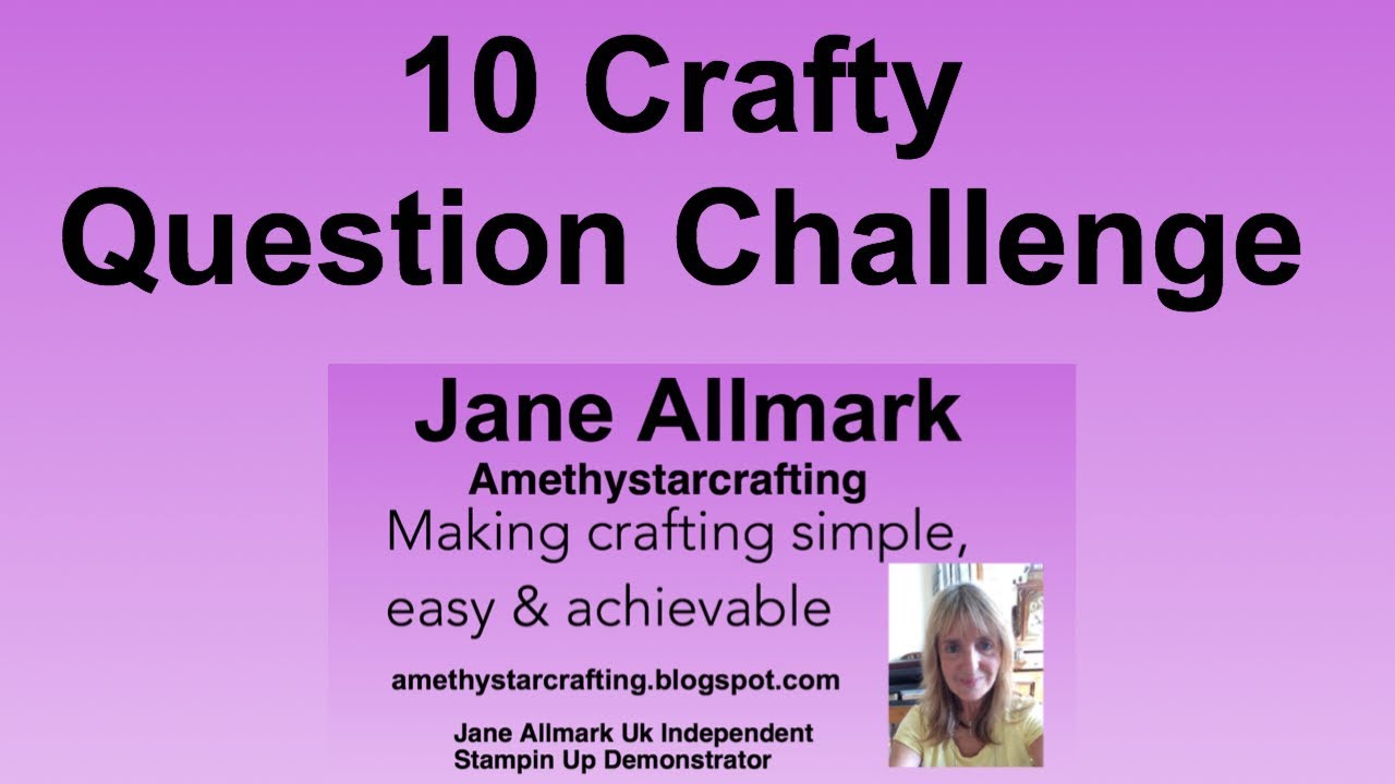 10 Crafty Questions Challenge tagged by AntonioMakes - YouTube