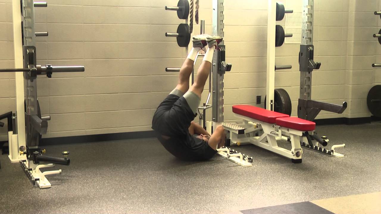 Pole Leg Raise - YouTube