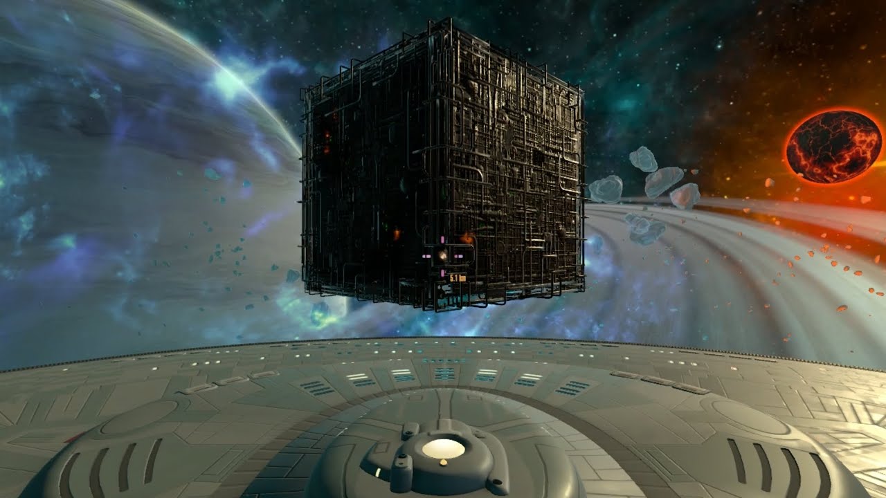 Anomaly Destroyed Borg Cube! USS Enterprise NCC-1701-D Escapes! Star Trek Bridge Crew - Red ...