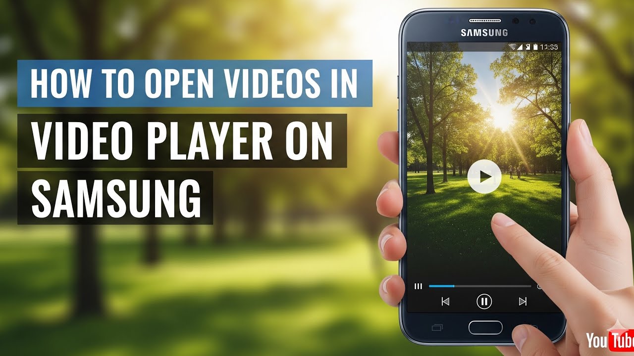 How to open Videos in Video Player on Samsung - YouTube