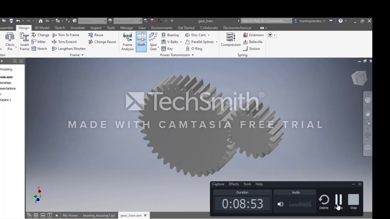 Gear Train Design using Autodesk Inventor-Project assignment for Skyfi ...