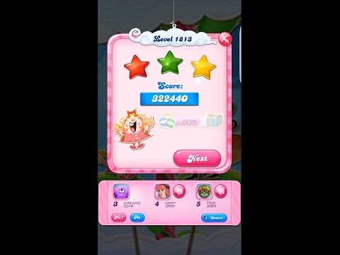 Candy Crush Saga Level 1813 - YouTube