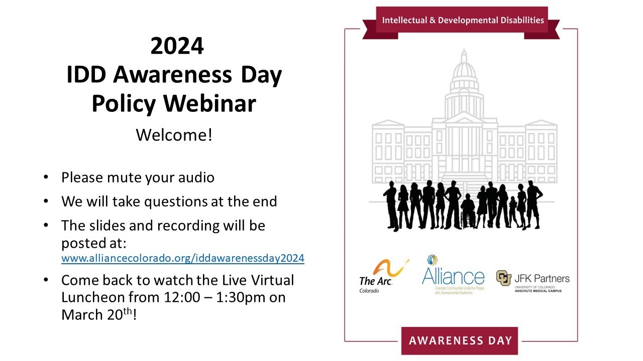 2024 IDD Policy Overview and Advocacy Training Webinar - YouTube