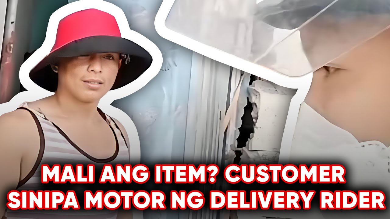 Mali ang item? Customer sinipa motor ng delivery rider - YouTube