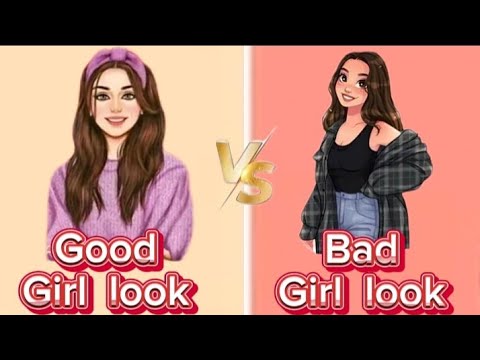 Good girl vs bad girl look / comment your favourite look #viralvideos # ...
